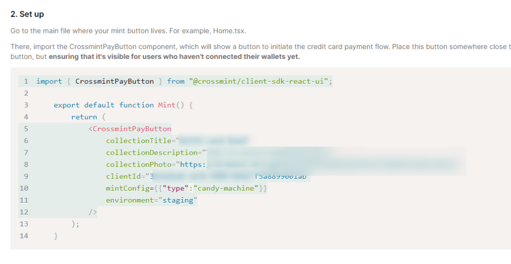 【Candy Machine】Crossmintを使ってクレジットカード決済を実装する
